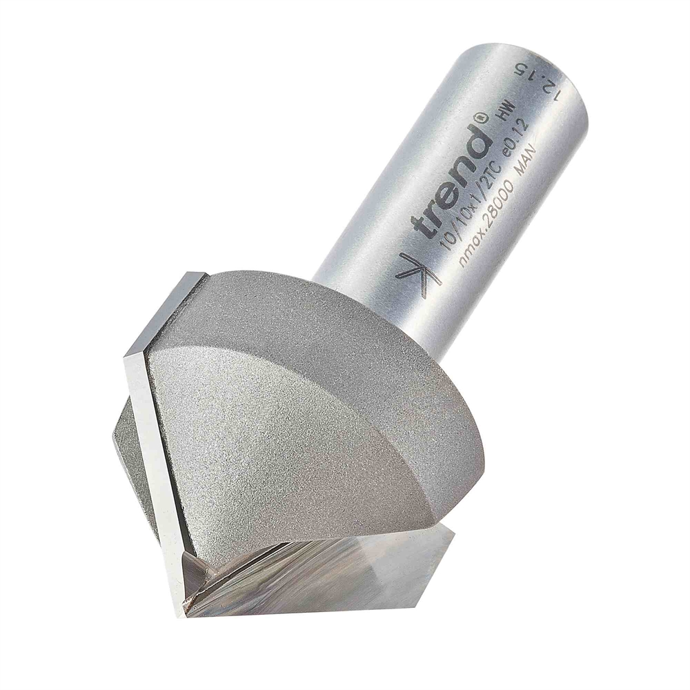 10/10X1/2TC - Chamfer V groove cutter 45 degrees - Trend Products Online