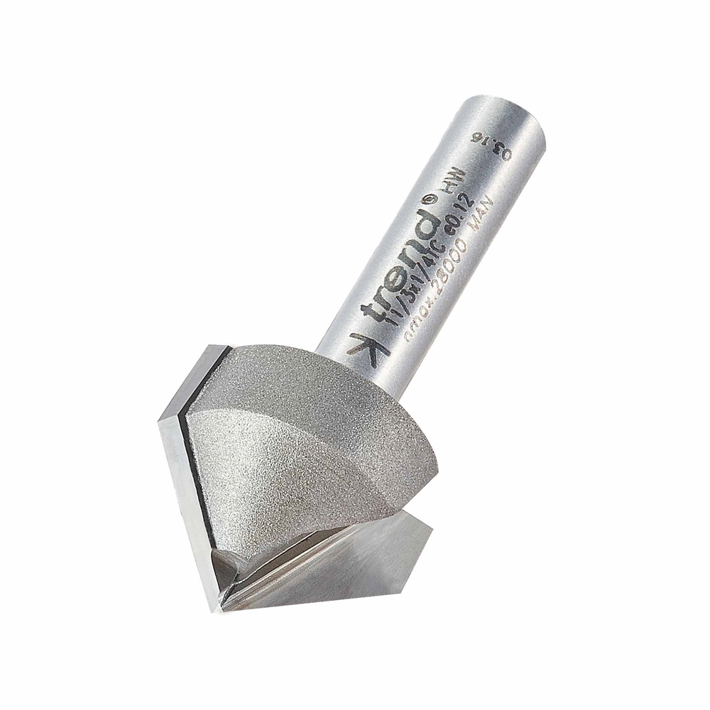 11/3X1/4TC - Chamfer V groove cutter 45 degrees - Trend Products Online