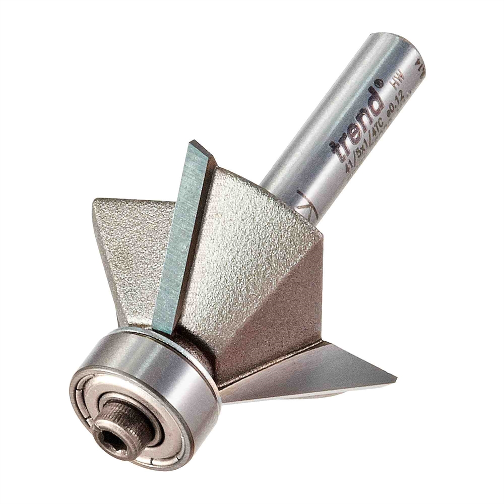 41/5X1/4TC - Guided 3 flute 45 degree chamfer x 11mm cut - Trend ...