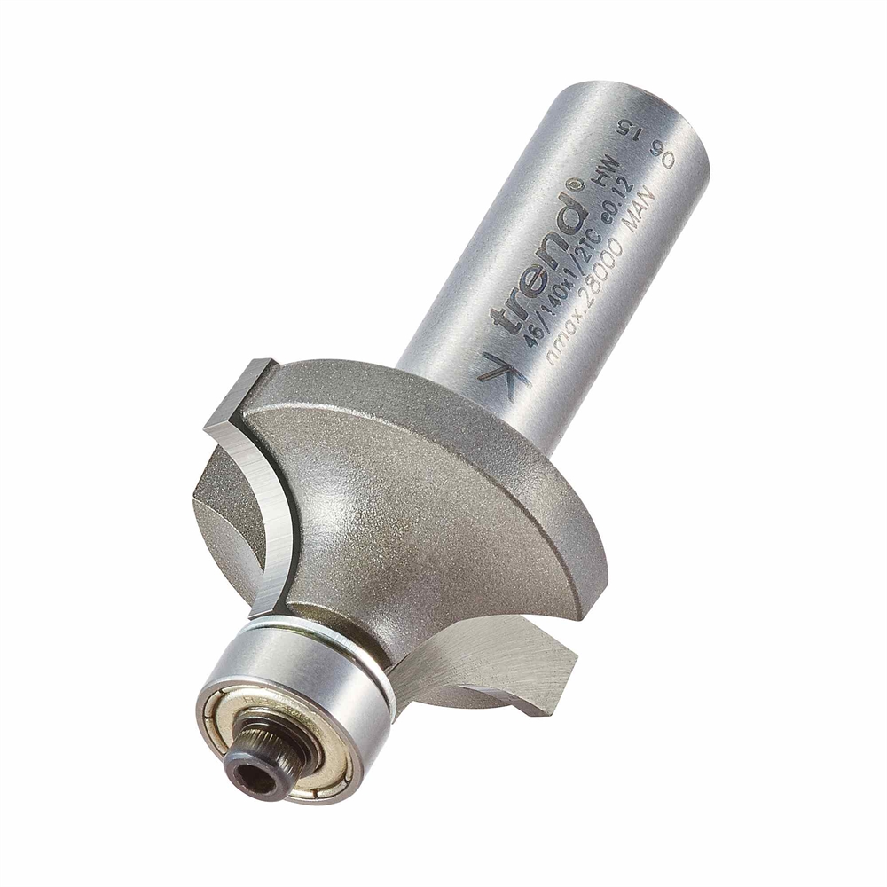 46/140X1/2TC - Bearing guided ovolo cutter 9.5mm radius - Trend ...