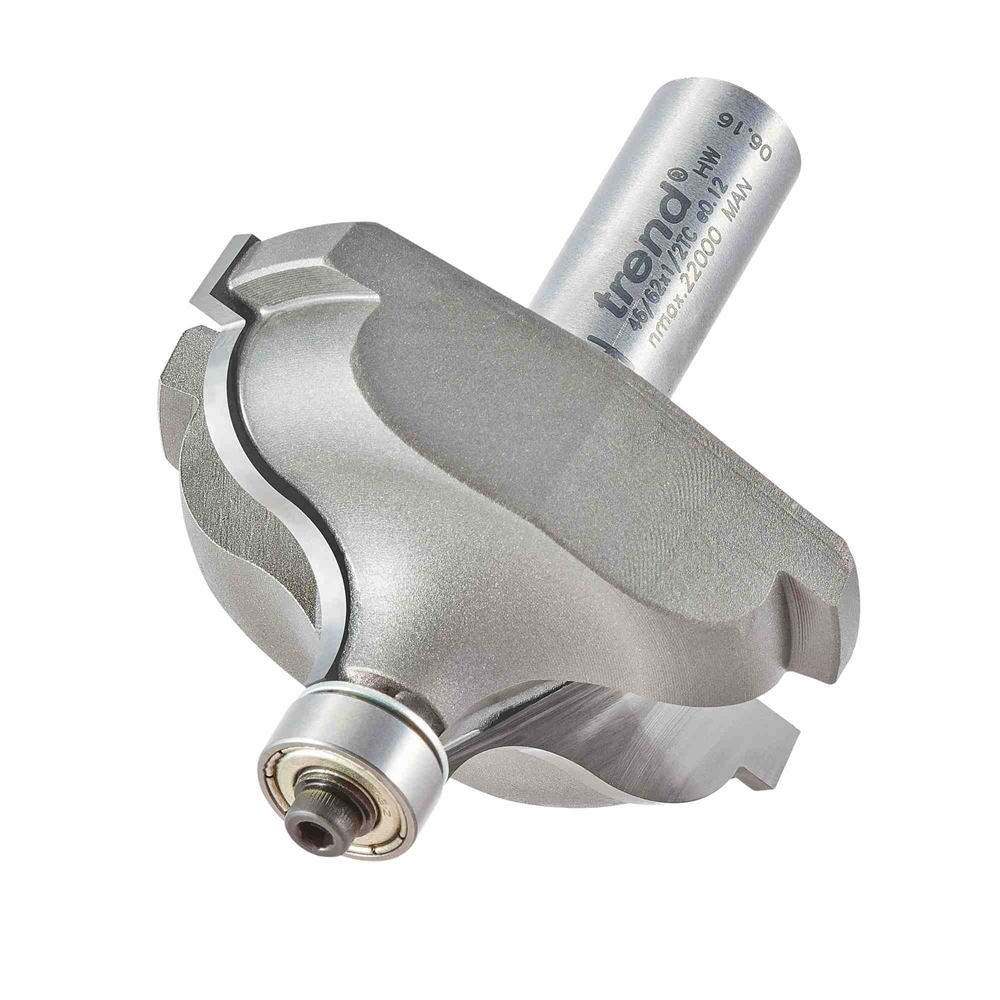 46/62X1/2TC - Bearing guided quirk ogee cutter - Trend Products Online