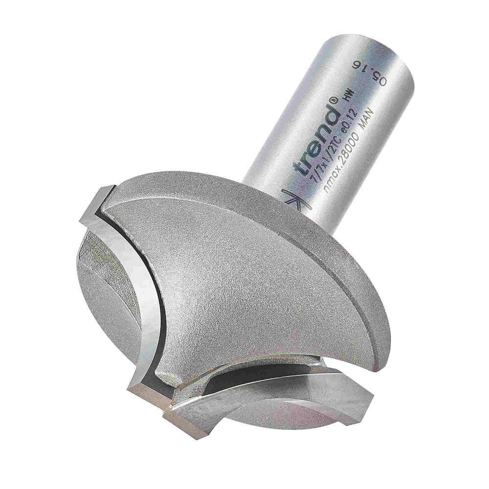 7/7X1/2TC - Ovolo rounding over cutter 15mm radius - Trend Products Online