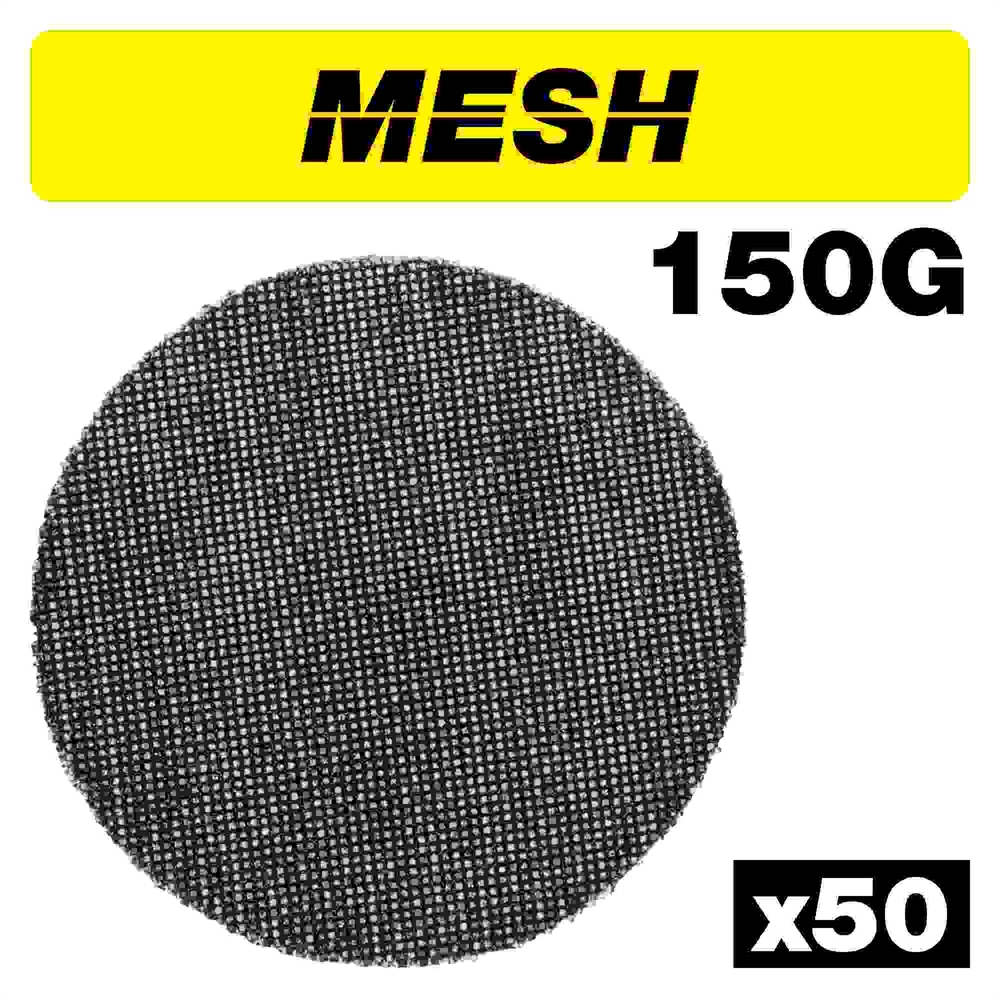 AB/150/150M/B - MESH ORBITAL SANDING 50PC 150MM X 150G - Trend Products ...