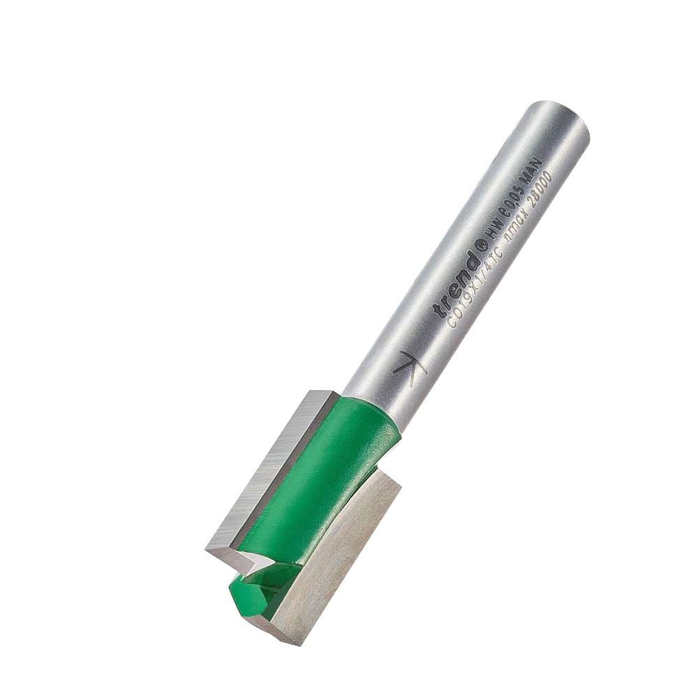 C019X1/4TC - Two Flute Cutter 12mm diameter - Trend Products Online