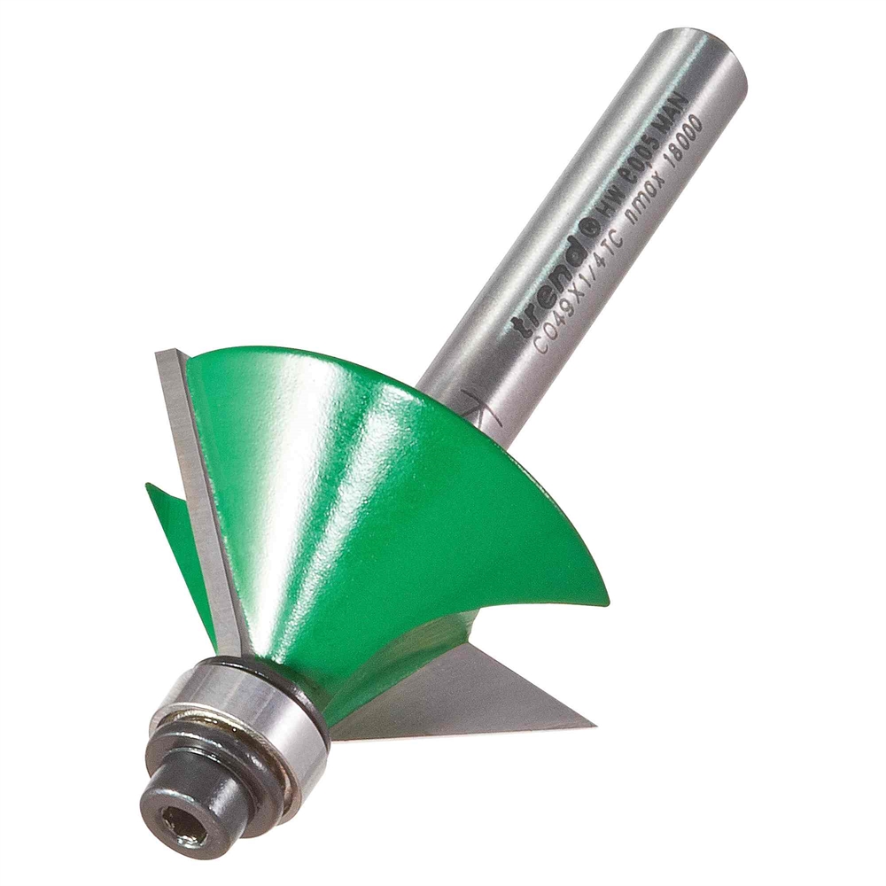 C049X1/4TC - Self guided chamfer angle=45 degrees x 12.7mm Cut - Trend ...