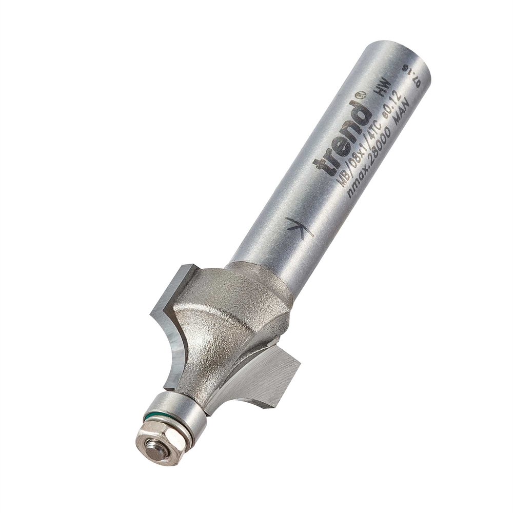 MB/08X1/4TC - Mini guided round over radius 4.0mm x 12.7mm - Trend ...