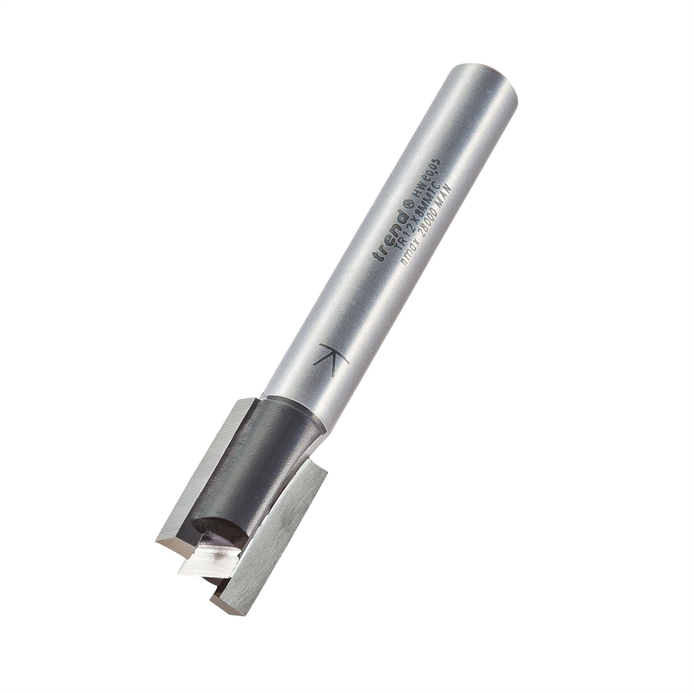 TR12X8MMTC - Two flute cutter 12mm diameter - Trend Products Online